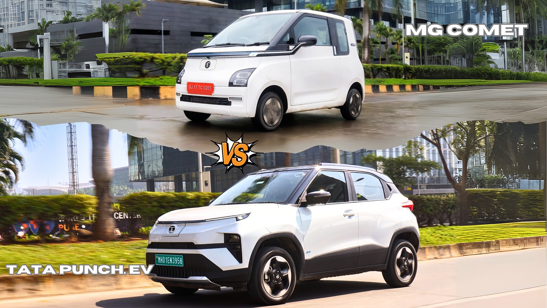 MG Comet EV vs Tata Punch.ev: A detailed comparison test - Drive Around ...
